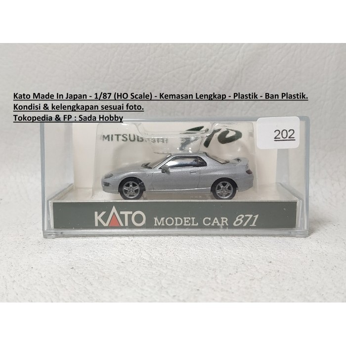 Jual Very Rare Kato HO 1/87 Mitsubishi FTO Silver Made in Japan ...