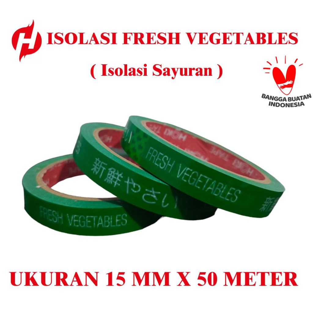 Jual Fresh Vegetable ISOLASI SAYUR 888 tape 15mm*50m Lakban Isolatif ...