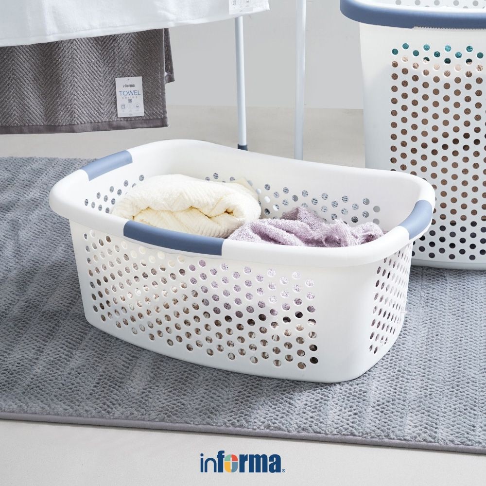 Jual Informa Zola Keranjang Laundry - Putih Tempat Baju Pakaian Kotor ...