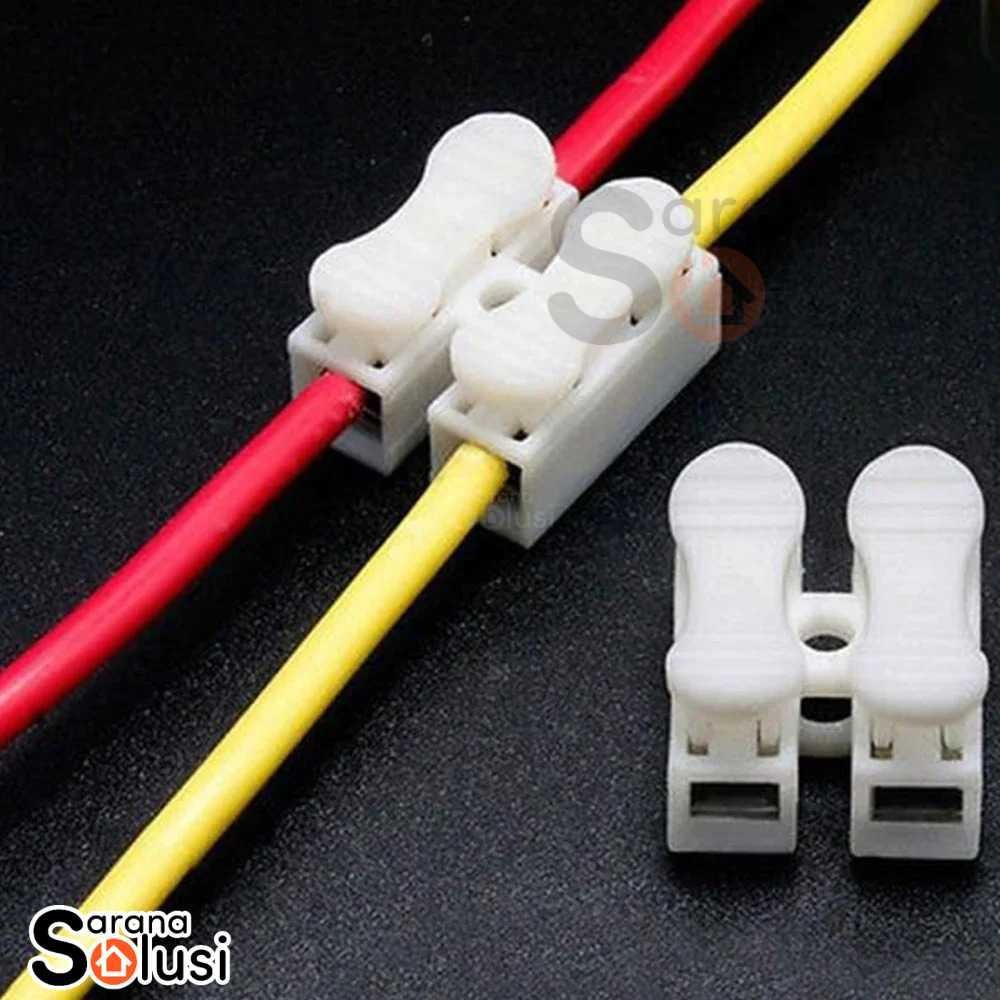 Jual Terminal Sambungan Kabel 2 Pin CH2 Quick Connector 50 PCS | Shopee ...