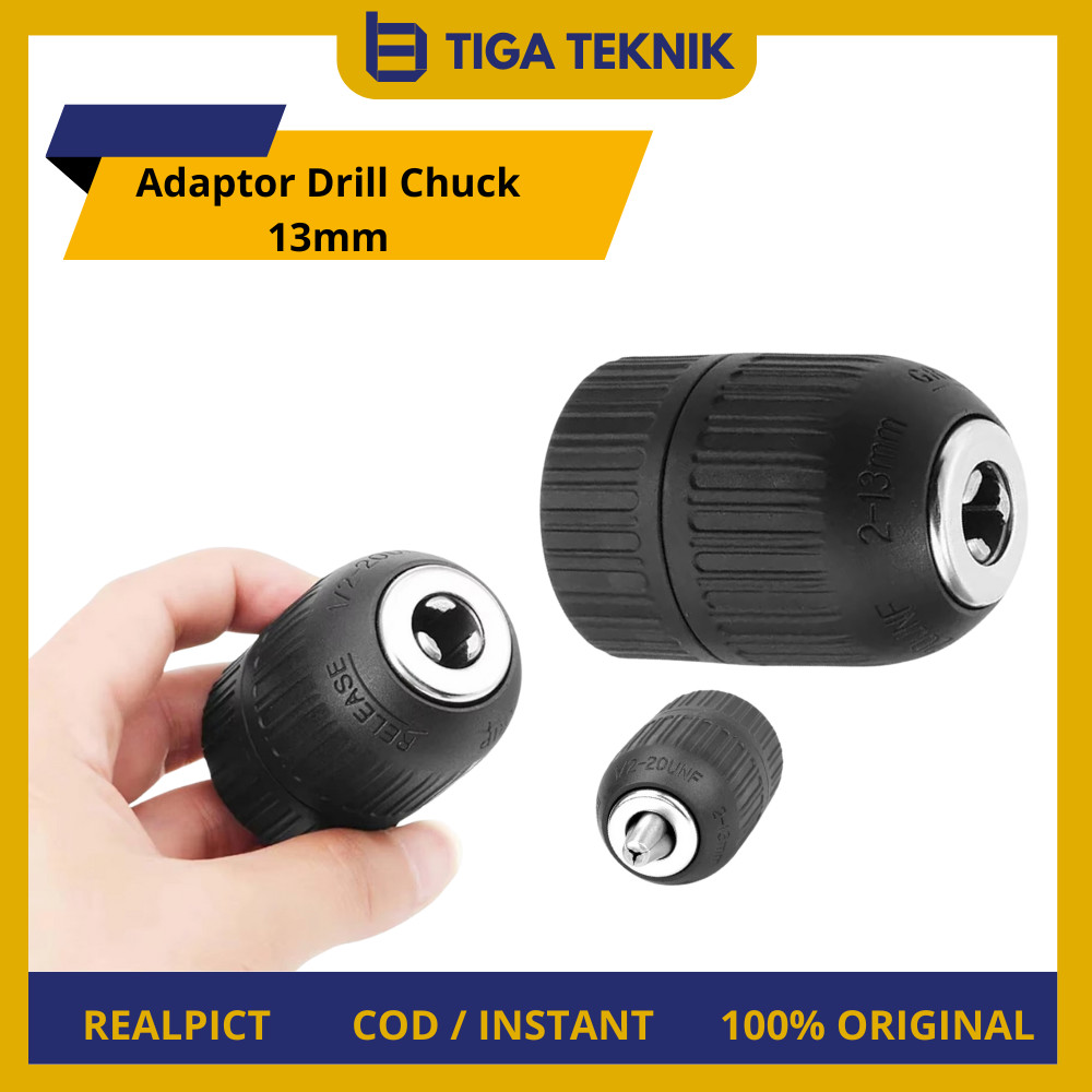 Jual Adaptor Drill Chuck 13mm Keyless Drill Chuck Bor 13mm | Shopee ...