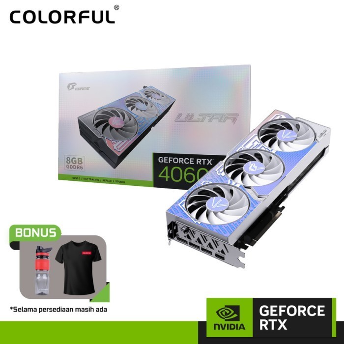 Jual Colorful IGame Geforce RTX 4060 Ultra W OC 8GB GDDR6 | Shopee ...