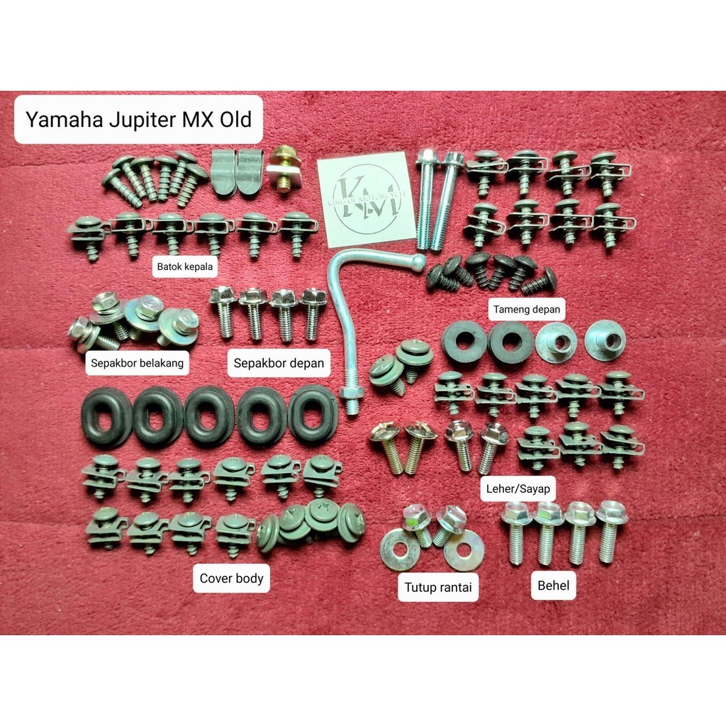 Jual Baut Motor COD BAUD BODY YAMAHA JUPITER MX 135 OLD FULLBODY-BAUD ...