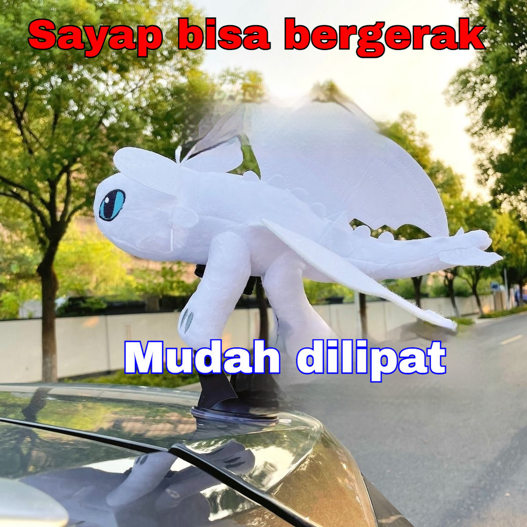 Jual Dekorasi Atap Mobil/Helm Motor Naga Terbang/Aksesori Dekorasi/Baterai Dekorasi Kendaraan ...