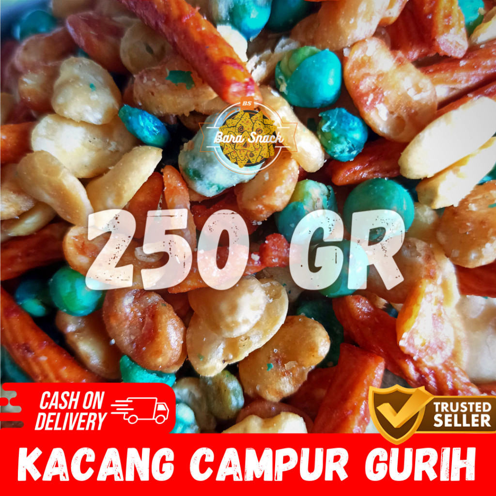 Jual [ 250gr ] Kacang Campur Cap Jaipong / Kacang Koro Mix / Camilan ...