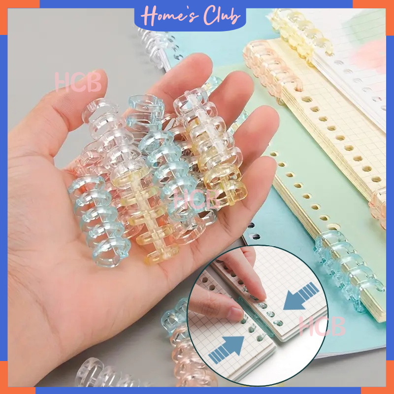 Jual HCB Binder Plastik / Lucu Binding Strip / Spiral Ring Pastel Lucu ...