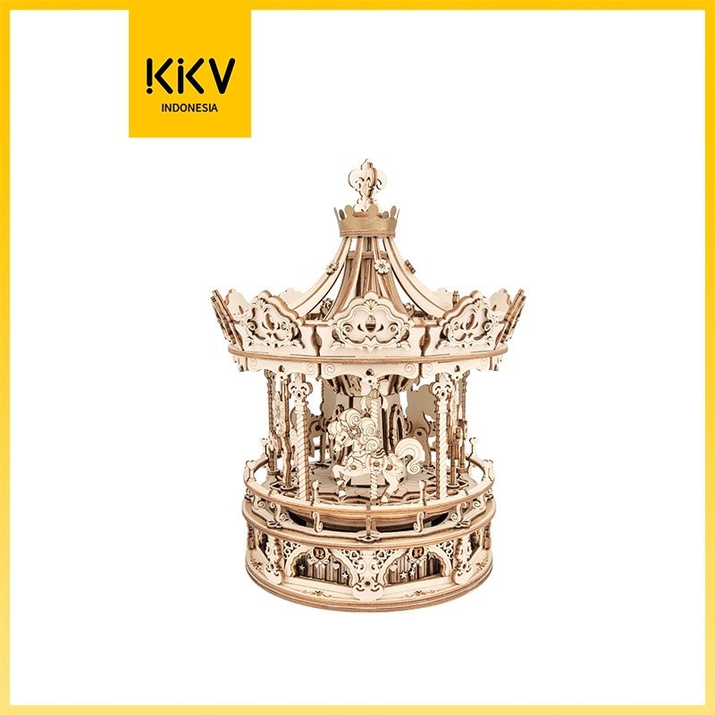 Jual KKV - Rolife Rokr 3D Puzzle Romantic Carousel Music Box Kotak ...