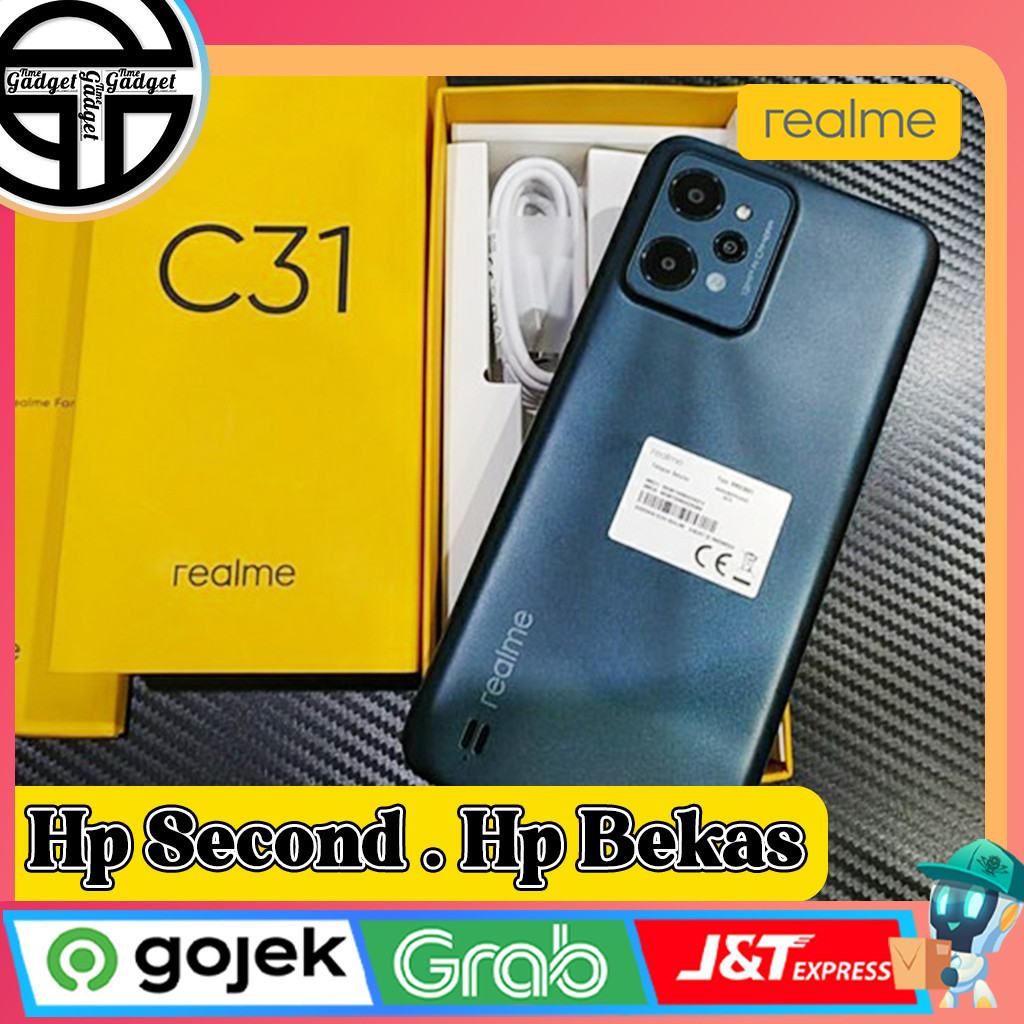 Jual Realme C31 Ram 3/32GB | Ram 4/64GB Second Original Resmi Indonesia | Shopee Indonesia
