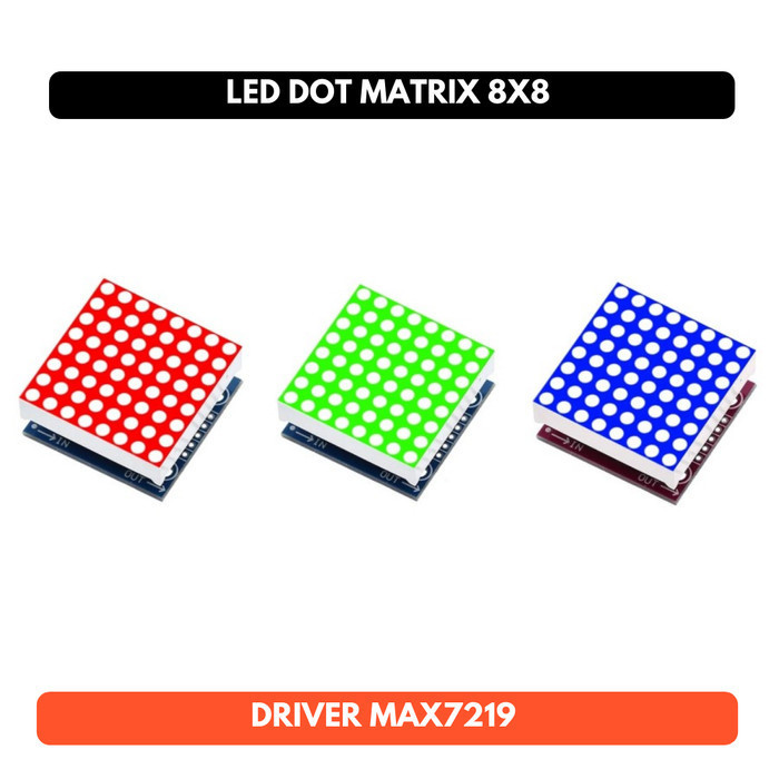 Jual LED Dot Matrix 8x8 Driver MAX7219 Display Module Modul | Shopee ...