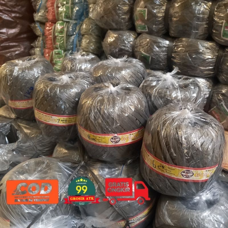 Jual TALI RAFIA BESAR 1kg/Tali plastik Rafia/Rumput Jepang/Rafia kiloan ...