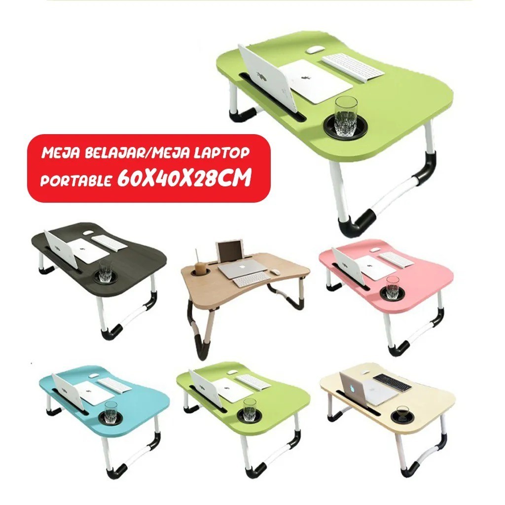 Jual Meja Lipat Laptop Meja Lipat Serbaguna Meja Belajar anak 60x40 ...