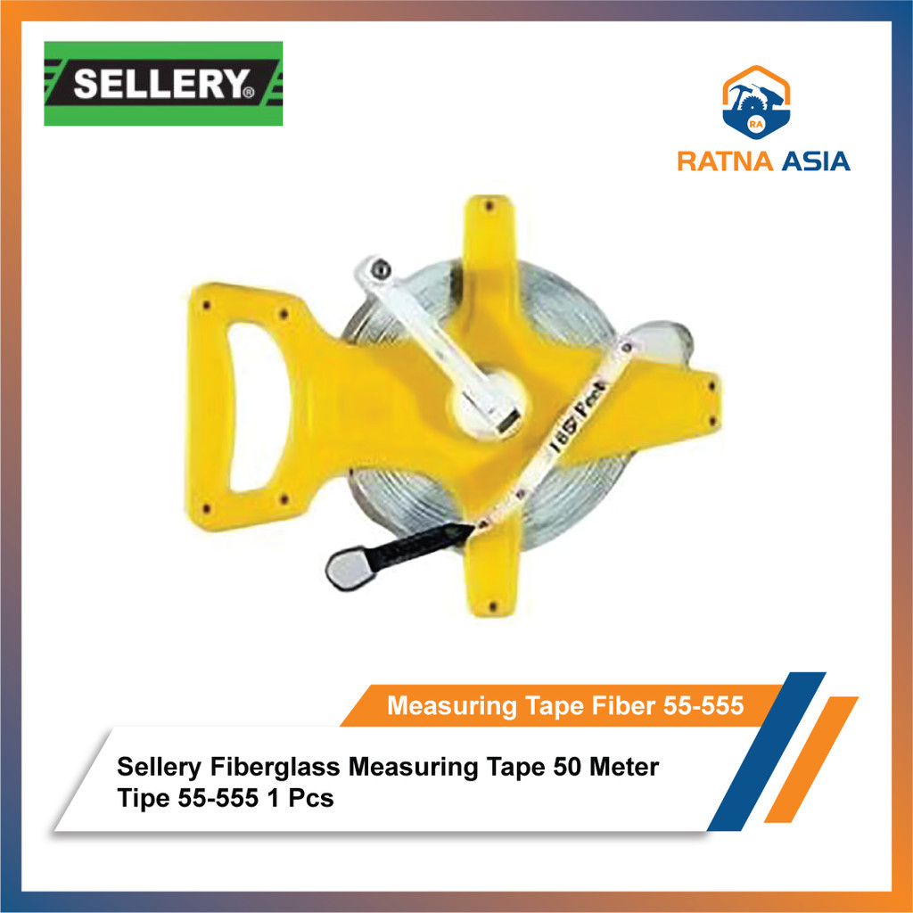 Jual Sellery Fiberglass Measuring Tape 50 Meter Tipe 55-555 1 Pcs ...