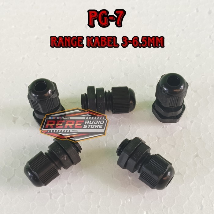 Jual GLAND KABEL PG-7 PG 7 / CABLE GLAND 3-6.5mm Kualitas Bagus ...