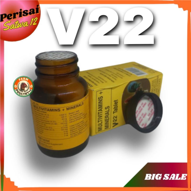 Jual V22 DOPING SUPLEMENT MULTIVITAMIN DAN MINERAL UNTUK MENTAL DAN ...