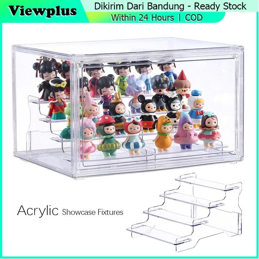 Jual 4 Layer Akrilik Stand Display Action Figure Popmart Besar / Rak ...