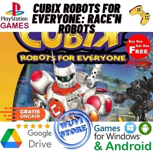 Jual Game PC Cubix Robots for Everyone: Race'n Robots Emulator PS1 ...