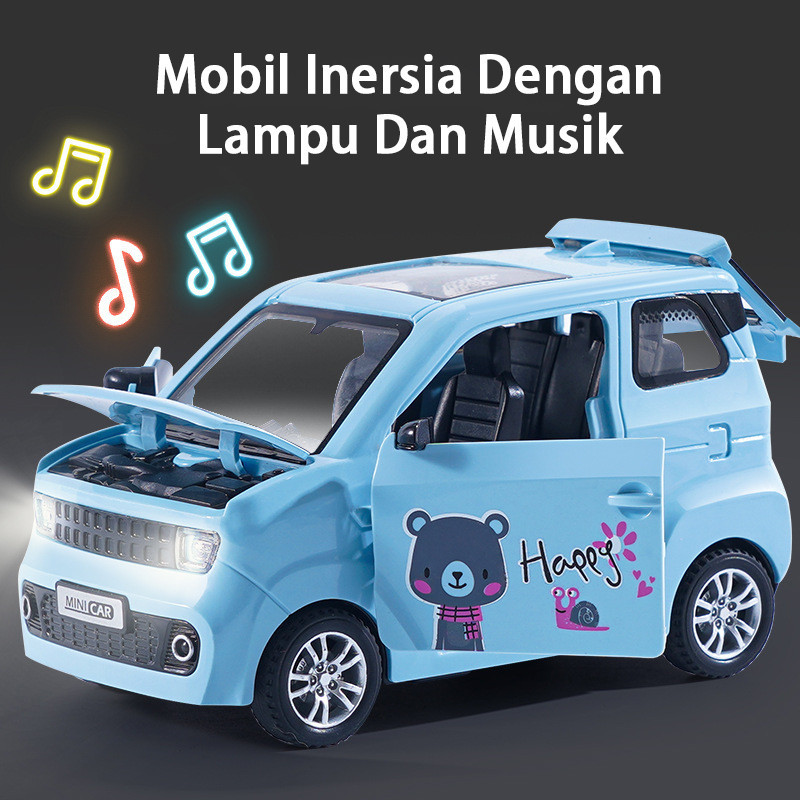 Jual 【Gaudi】Mainan Mobil Mini Inersia Dengan Lampu Dan Musik Mobil ...
