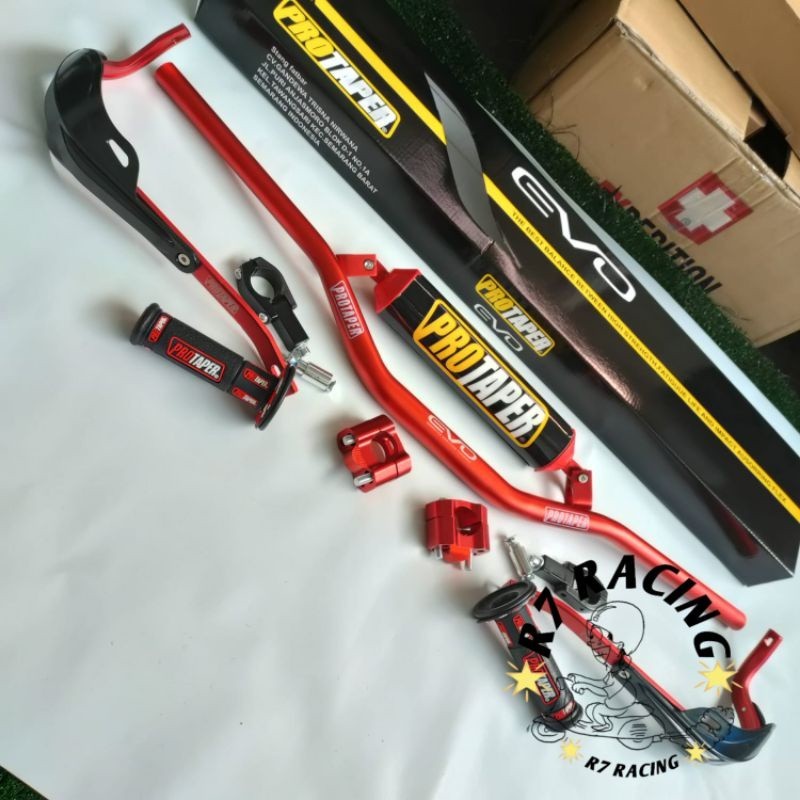 Jual stang fatbar protaper evo low plus raiser stang set busa palang ...