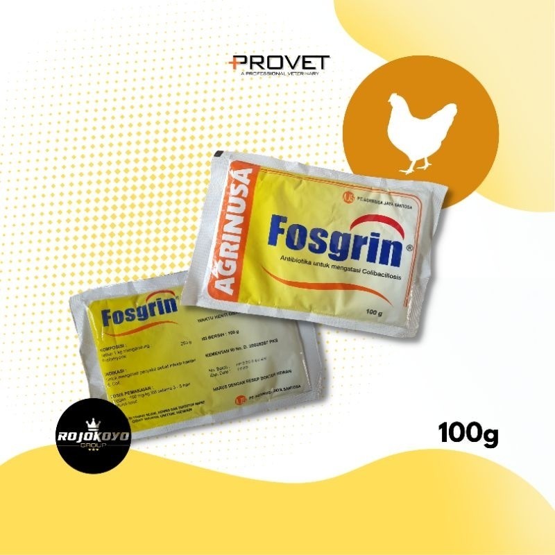 Jual FOSGRIN Fosfomycin Antibiotik Diare E Coli Pencernaan Hewan ...