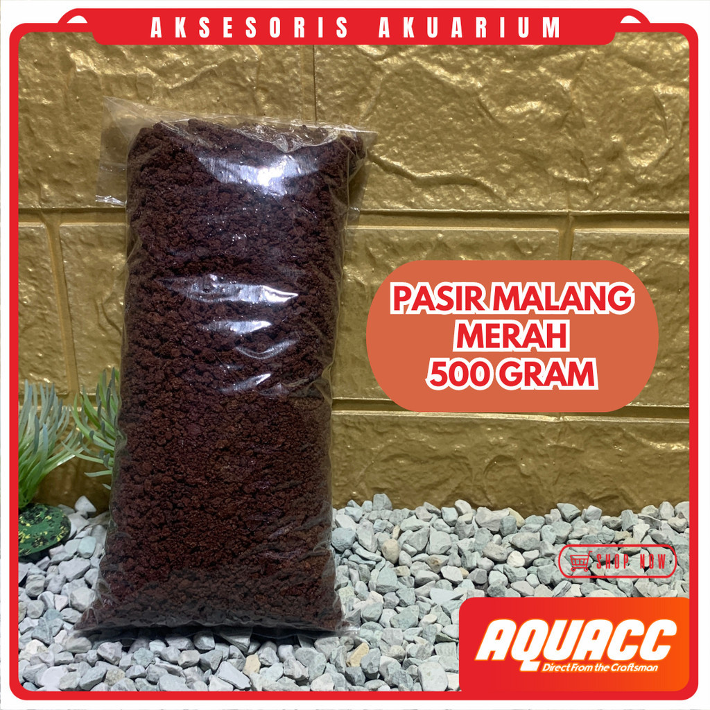 Jual Pasir Malang Merah No.02 Aksesoris Pasir Akuarium Ikan Premium ...