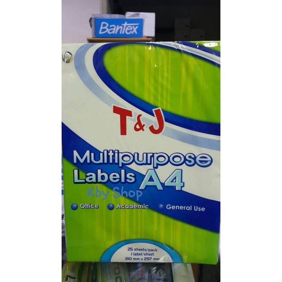 Jual STIKER PUTIH UKURNA A4 HVS MULTIPURPOSE LABEL STICKER WHITE ...