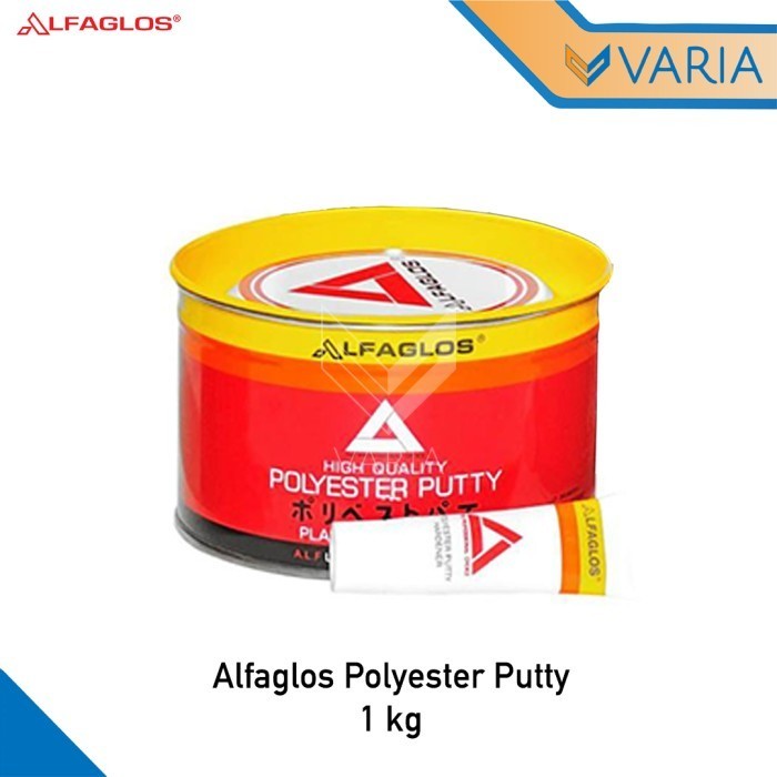 Jual Alfaglos Polyester Putty 1 kg Dempul Kayu Plastik Besi Body Mobil ...