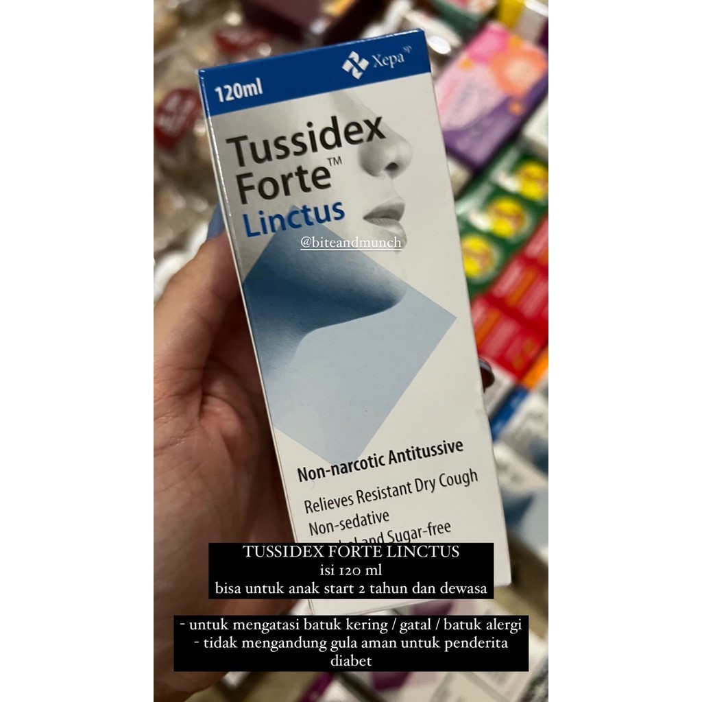 Jual Tussidex Forte Linctus obat batuk kering gatal alergi malaysia ...