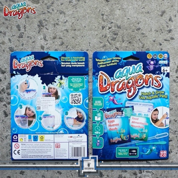 Jual Aqua Dragons Refill Kit Hatch and Grow STEM Sea Monkeys Deep Sea ...