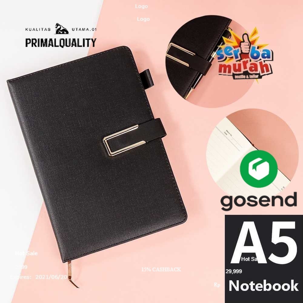 Jual Notebook Kulit Bisnis Tebal A5 Desain Artistik Sederhana Cocok ...