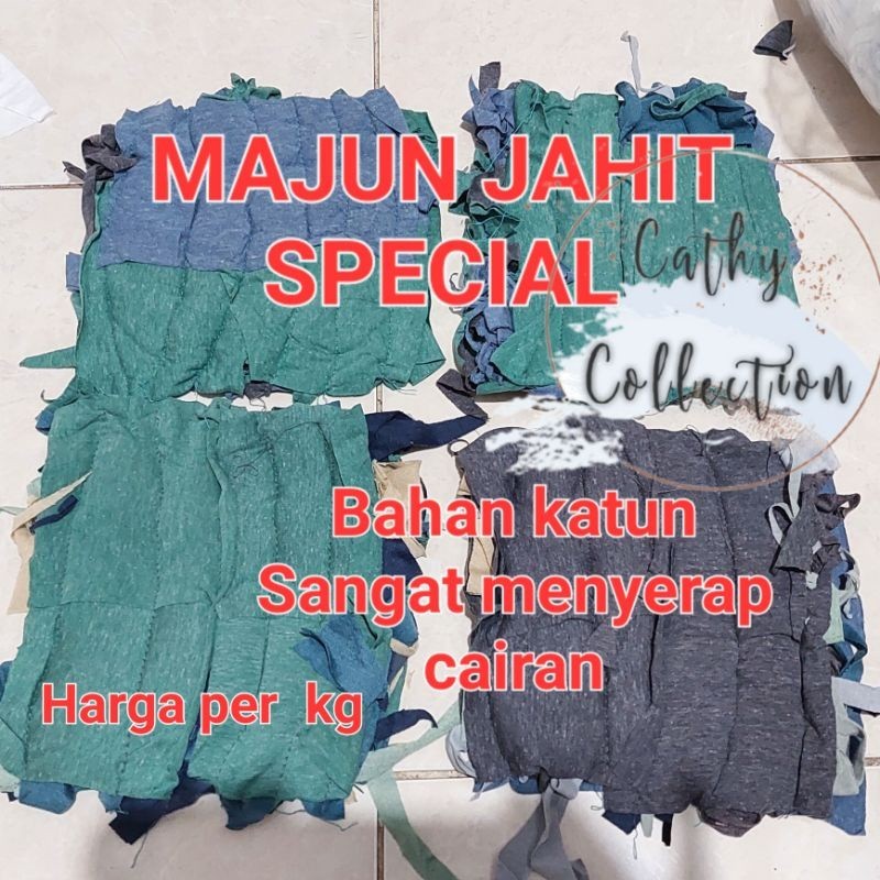 Jual Kain Lap Majun Perca Katun Lap Kompon Warna Jahit Tumpuk Tipis ...
