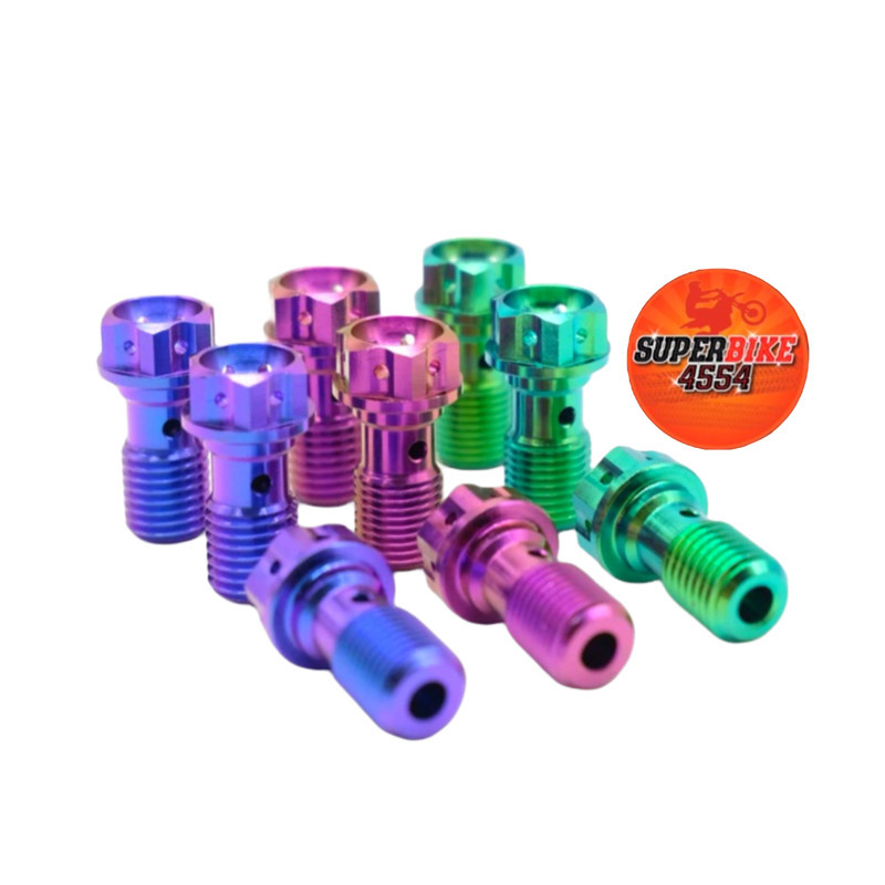 Jual Titanium Baut Kaliper nepel Banjo Selang Rem Kasar Halus ORIGINAL | Shopee Indonesia