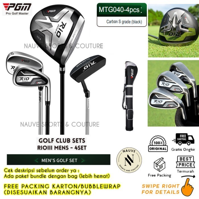 Jual Golf Stick PGM RIO III Mens 4 Set Graphite Carbon Lite Version 4Set Original Stik Club ...