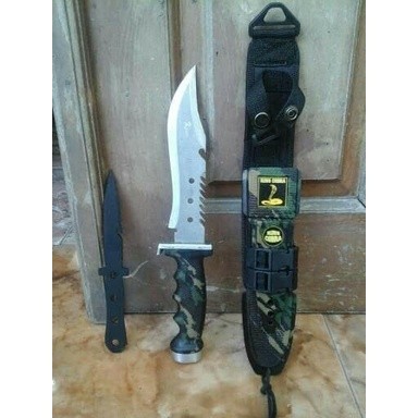 Jual PISAU SANGKUR COBRA RPM Pisau Sangkur King Cobra Loreng / Pisau TNI Militer Satpam | Shopee ...