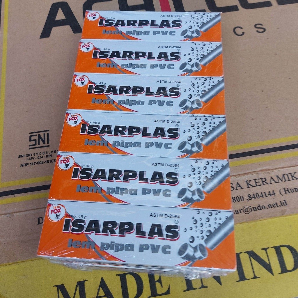 Jual ISARPLAS LEM PIPA PVC (1lusin) | Shopee Indonesia