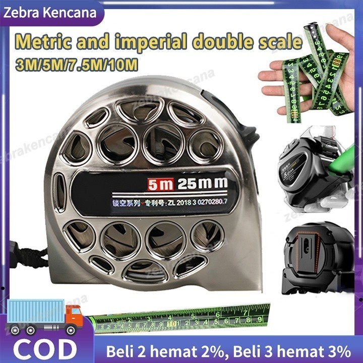 Jual 7.5m Alat Ukur Meteran Roll ABS 3m/5m/7.5m/10m Panjang Stainless Tebal/Meteran Pengukur ...