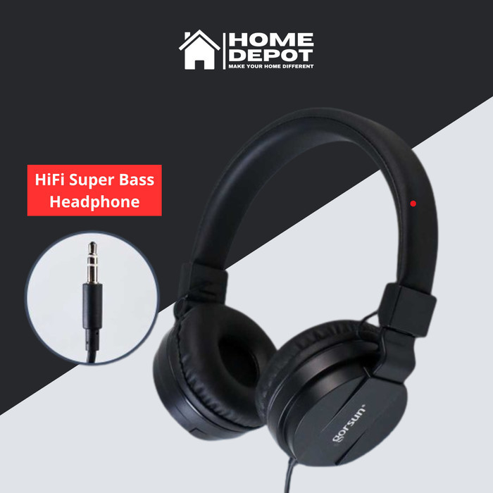 Jual Headphone Portable Folding Super Bass Wired Driver 40mm | Shopee ...