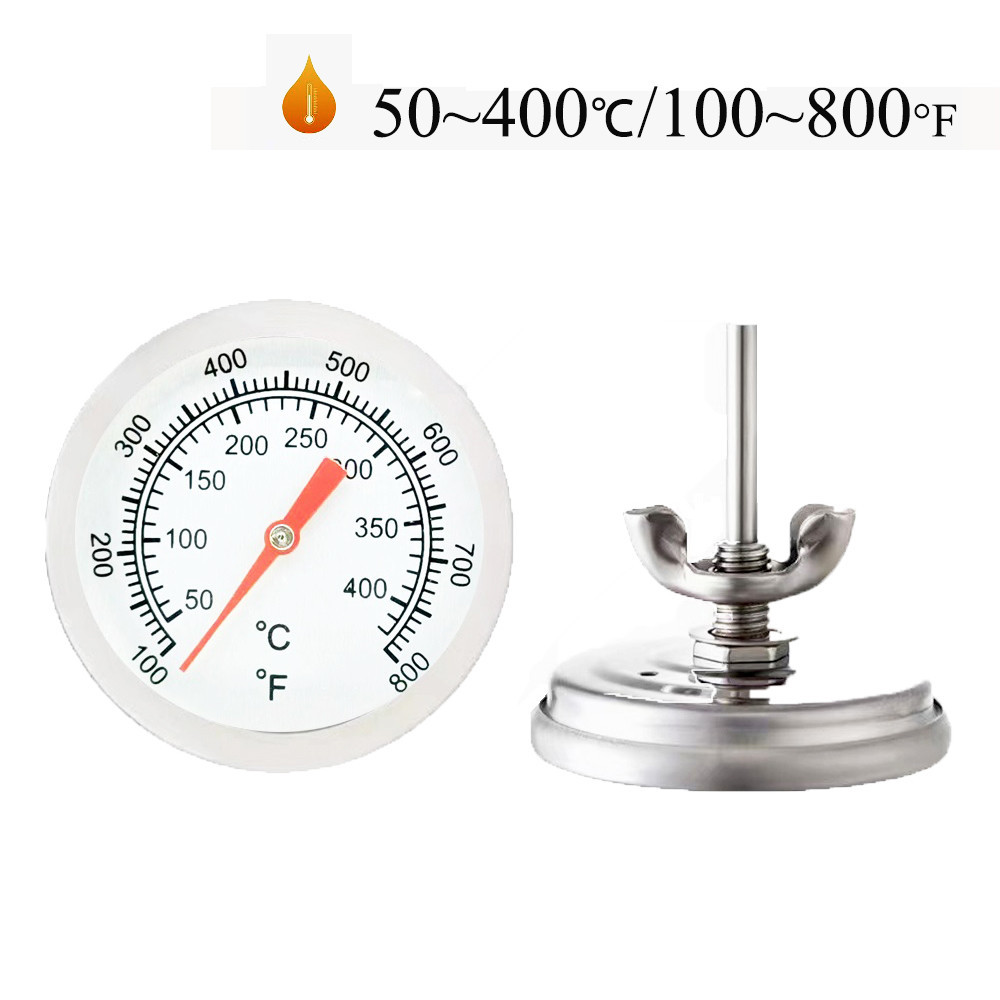 Jual 50℃-400℃/100°F-800°F 52mm Stainless Steel BBQ Smoker Grill ...