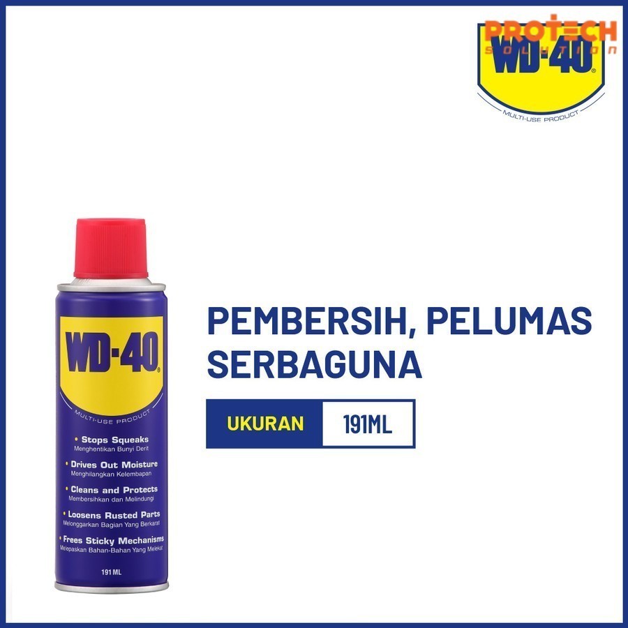 Jual WD-40 WD 40 WD40 Lubricant Spray 191 ml anti karat pembersih ...