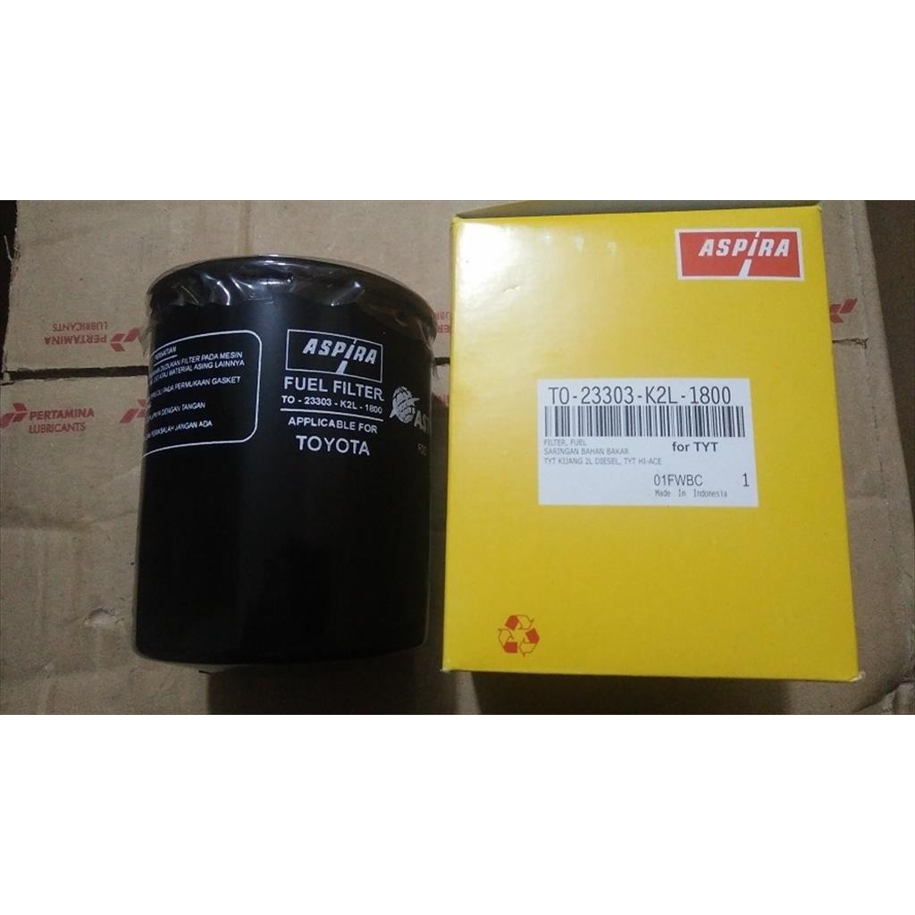 Jual Fuel Filter Solar Toyota Kijang Hiace Diesel Aspira 23303-K2L ...