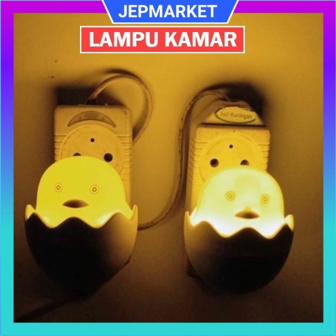 Jual LAMPU TIDUR NIGHT /MINI LAMP SENSOR CAHAYA MODEL KOTAK DAN TELUR ...