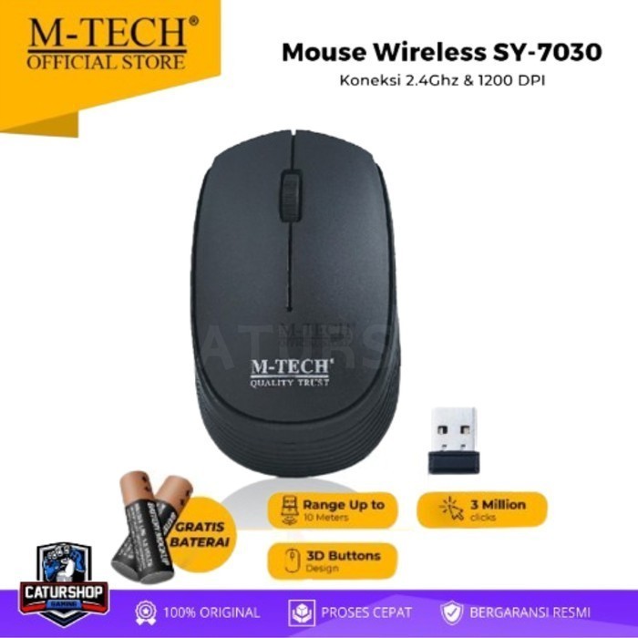Jual Mouse Wireless M-Tech SY 7030 / SY7030 / SY-7030 Original Mtech ...