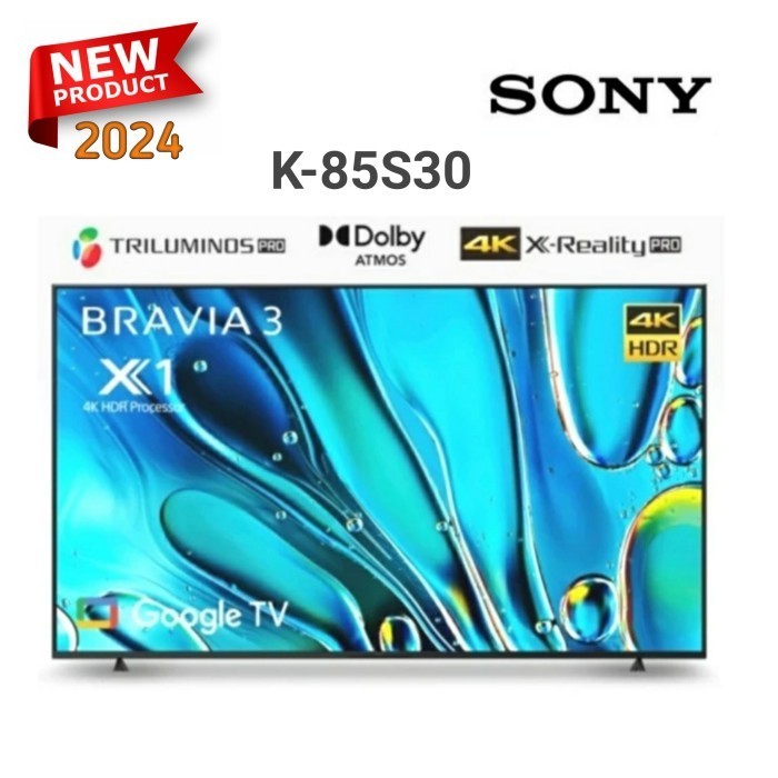 Jual SONY K-85S30 / 85S30 4K GOOGLE TV 85 inch 2024 series | Shopee ...