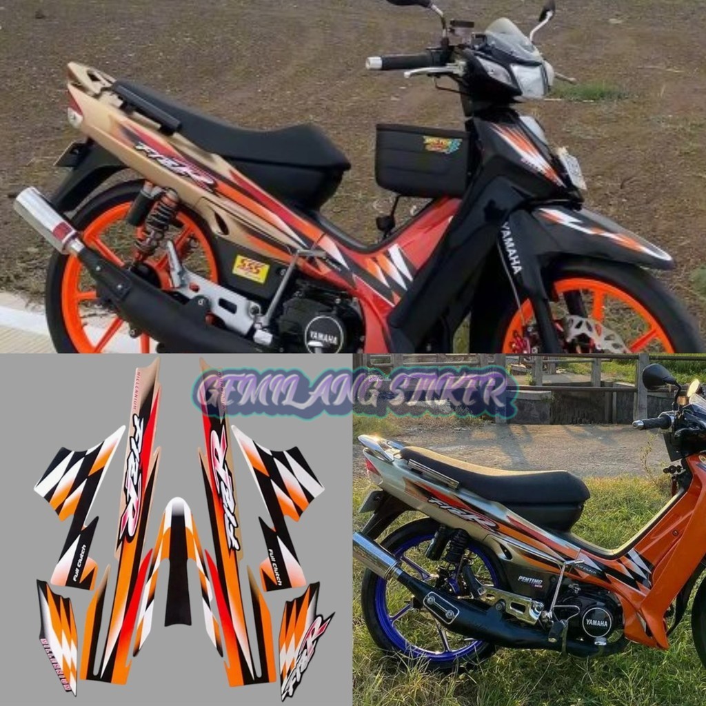 Jual Striping Decal Polet Sticker yamaha fizr f1zr fiz r milenium 2000 ...