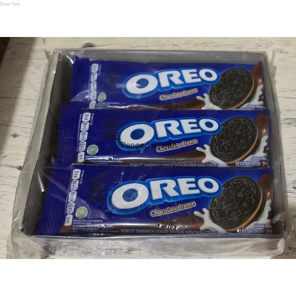 Jual Oreo Biskuit 2000 12Pcs/Box (Original, Strawberry, Chocolate, ice ...
