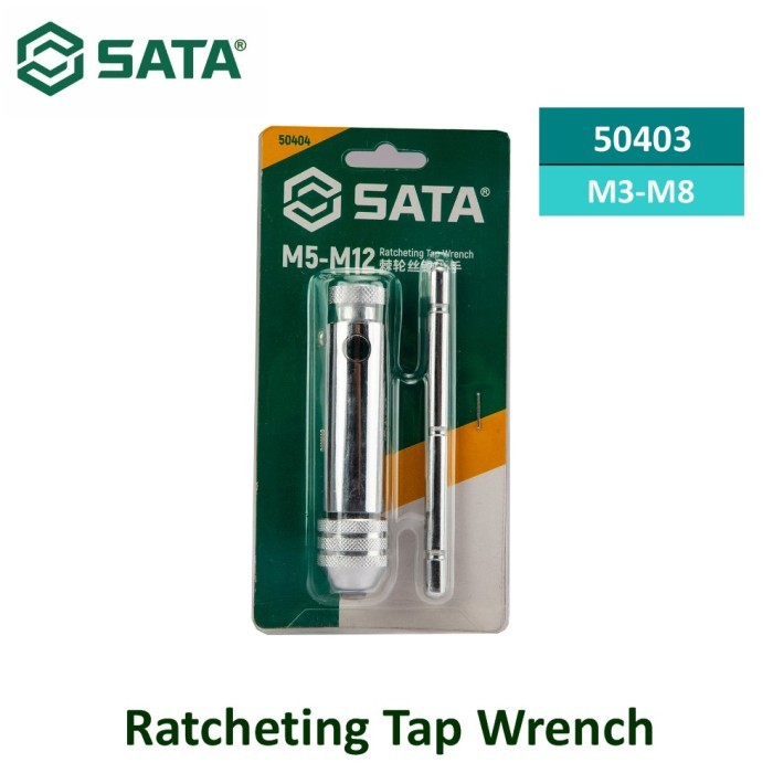 Jual Gagang Kunci Tap Tangan Ratchet M3-M8 50403 SATA Handtap Ratcheting Wrench M3 - M8 | Shopee ...