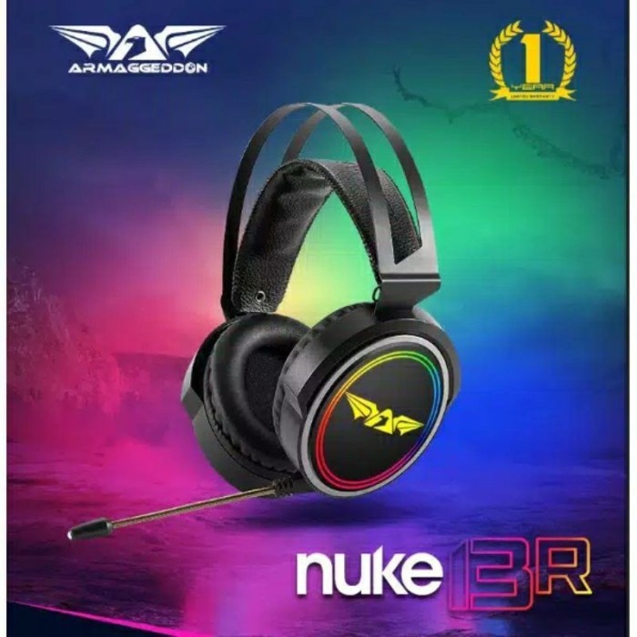 Jual Headset Gaming Armaggeddon Nuke 13R Surround Audio 7.1 Colour ...