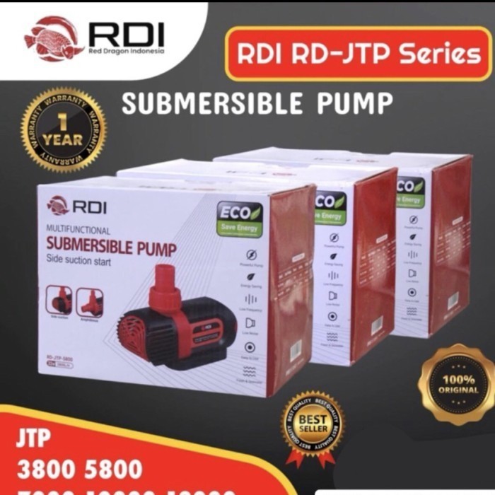 Jual pompa air celup kolam ikan aquarium water pump RED DRAGON ...