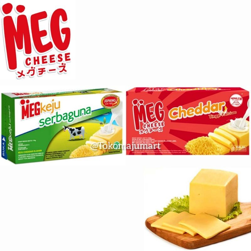 Jual (TMBUA) MEG keju|MEG cheddar|MEG serbaguna cheese|160gr | Shopee ...