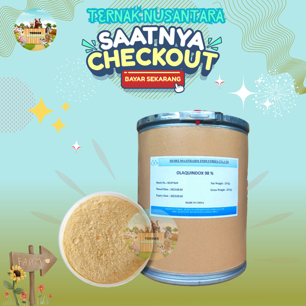 Jual OLAQUINDOX 98% 1 KG - AGP Broiler Ayam Pedaging Layer Petelur Babi ...