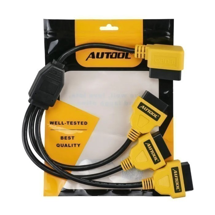Jual Sky88 AUTOOL OBD2 16 PIN 1 to 3 Splitter Extension Cable Connector ...